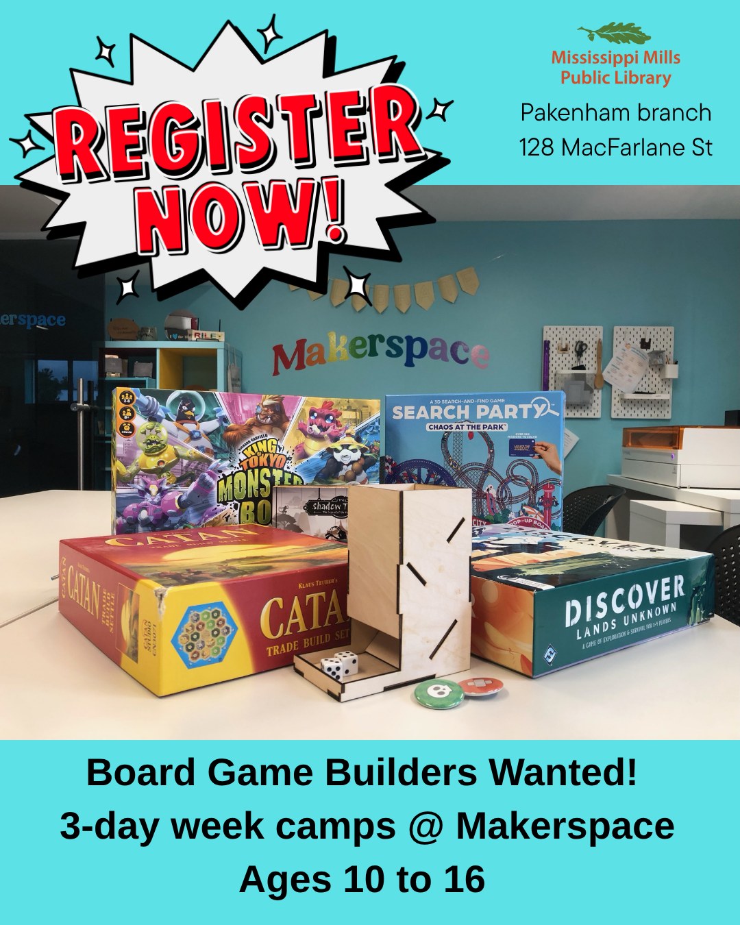 Board game builders wanted! - Mississippi Mills Public Library