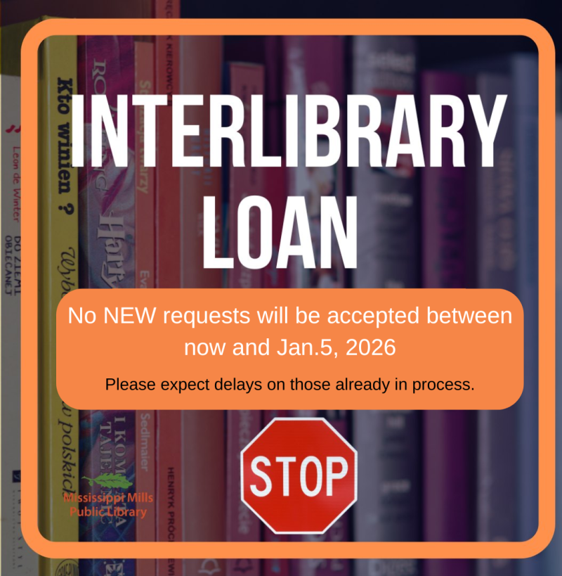 News, programs & holiday closures - Mississippi Mills Public Library